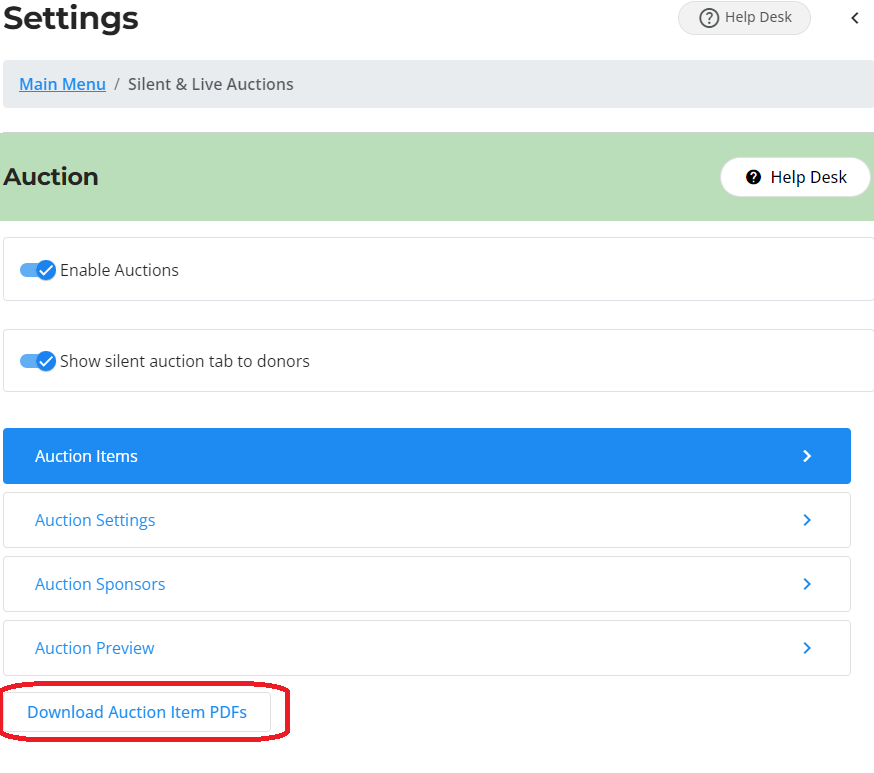 How to Generate and Download Your Auction Printouts