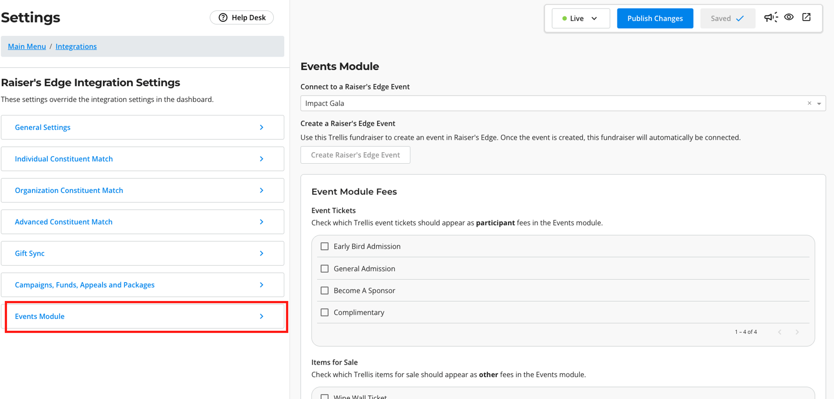 How to Configure Events Module Settings
