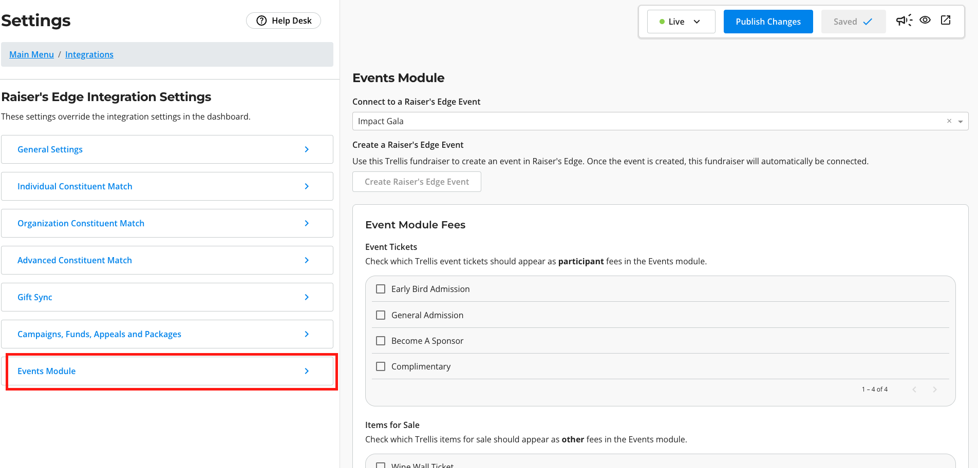 How to Configure Events Module Settings