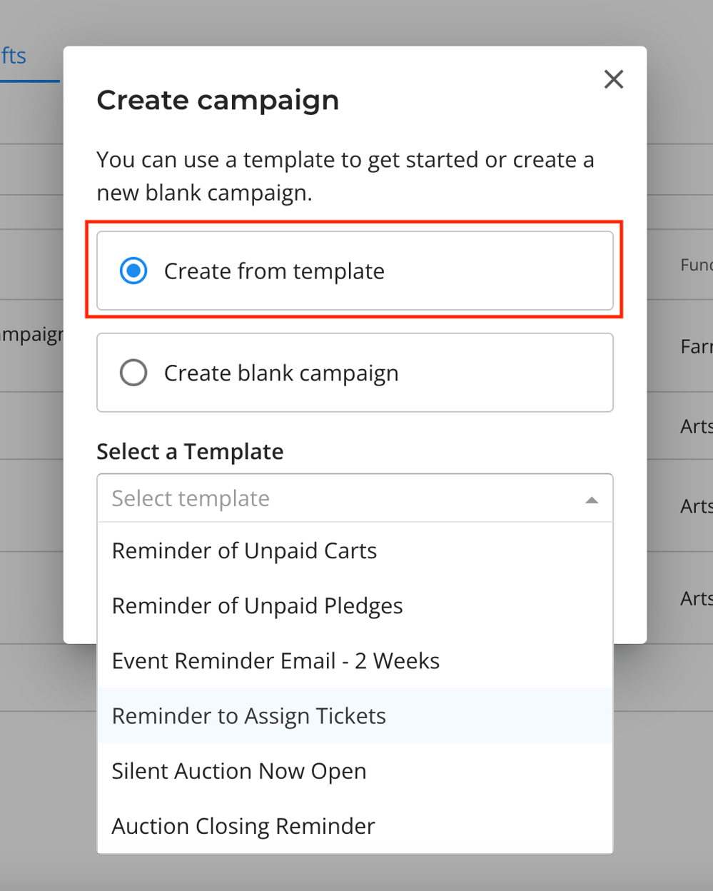 Overview of the Templated Campaigns in Trellis Messaging