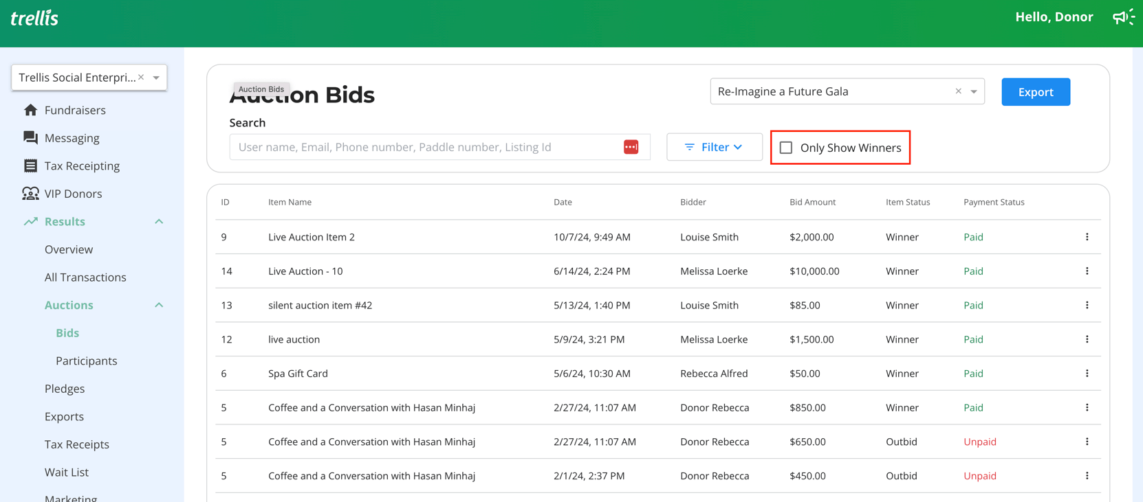 How to Export Your Auction Reports