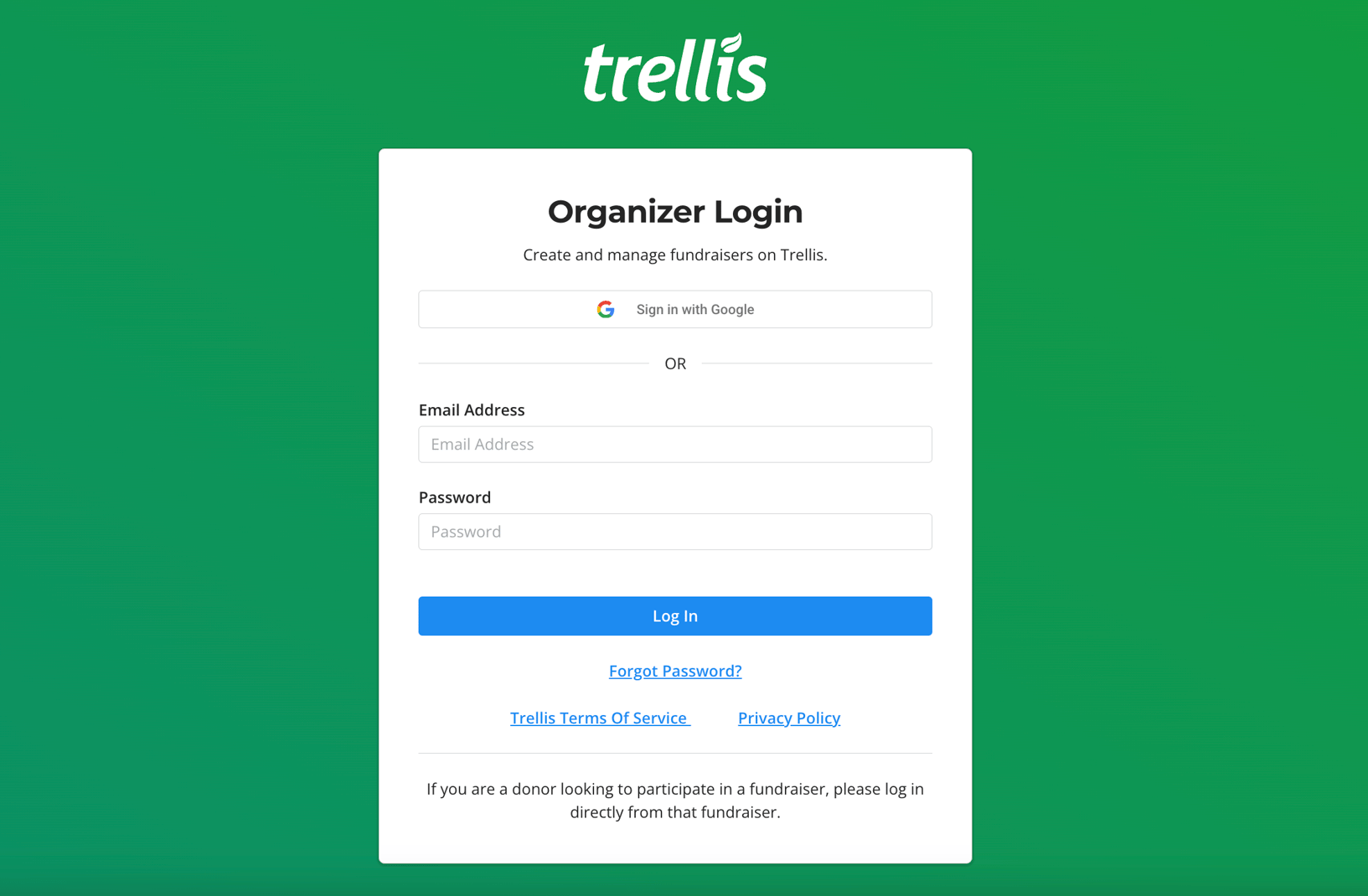 How to Log In to Your Trellis Dashboard