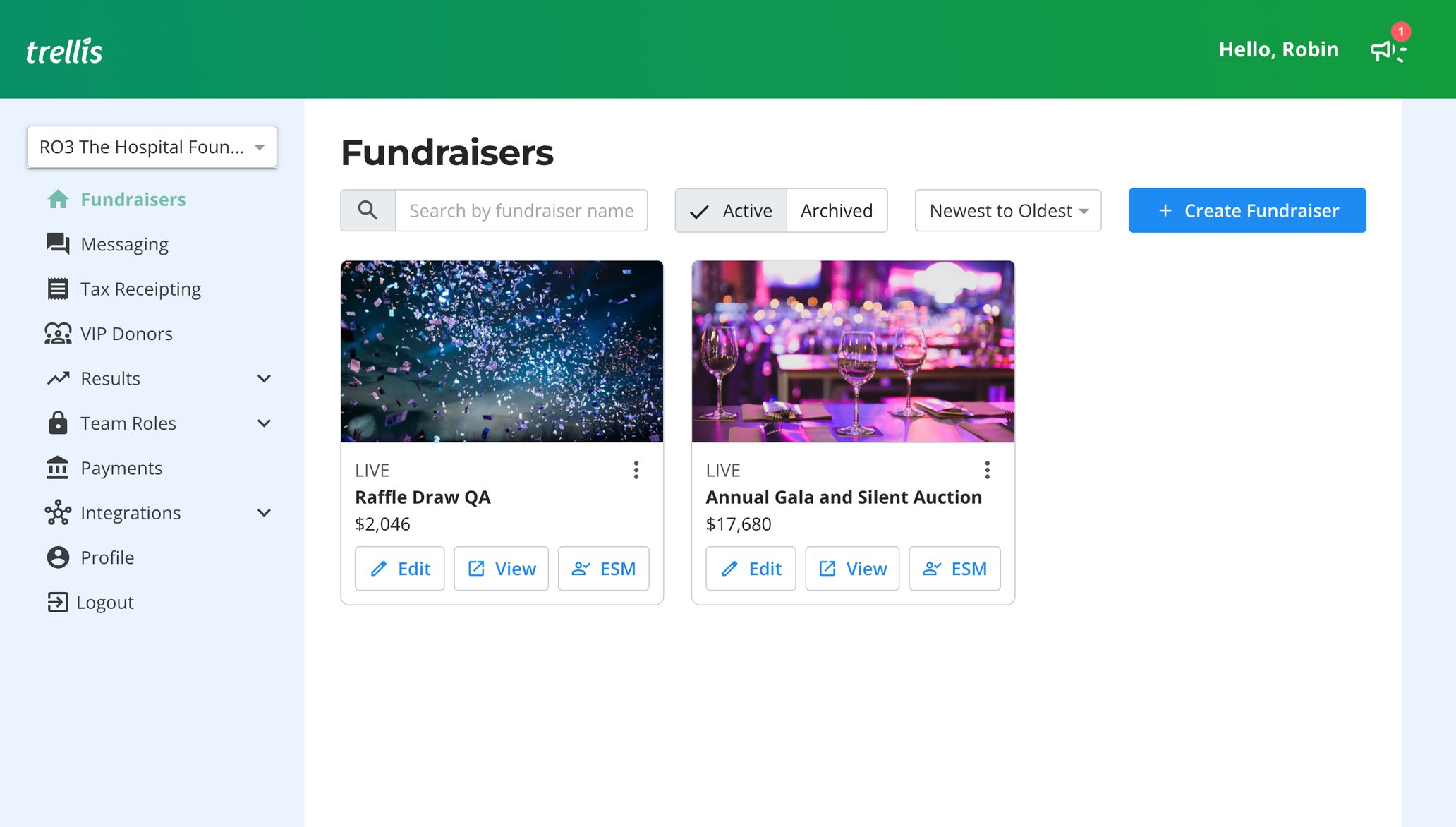 Overview of the Trellis Dashboard